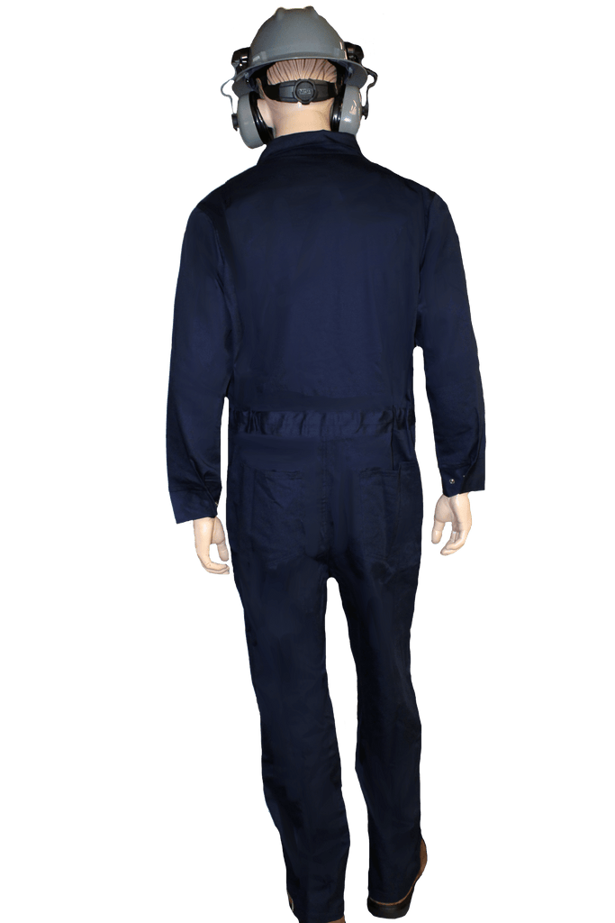 Flame Resistant Coverall Suit With Leg Zippers Navy – Oil and Gas ...